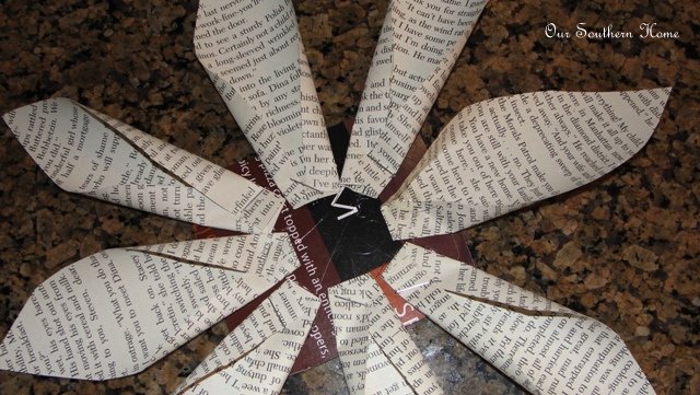 Vintage Book Flowers {tutorial} - Our Southern Home
