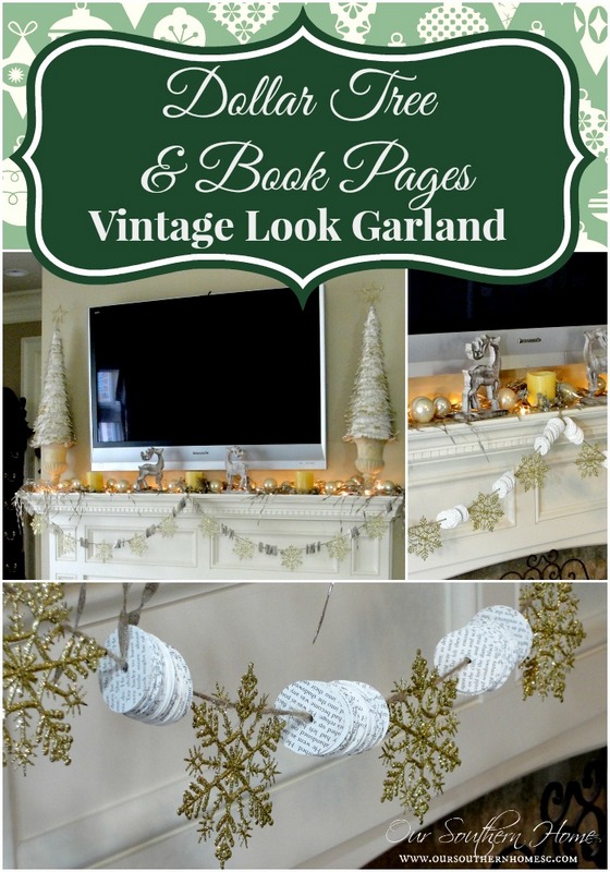 Vintage Look Dollar Tree Garland - Our Southern Home