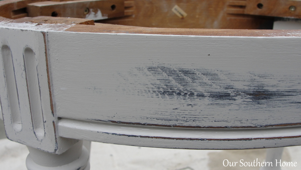 Vanity Stool Makeover with Chalky Paint - Our Southern Home