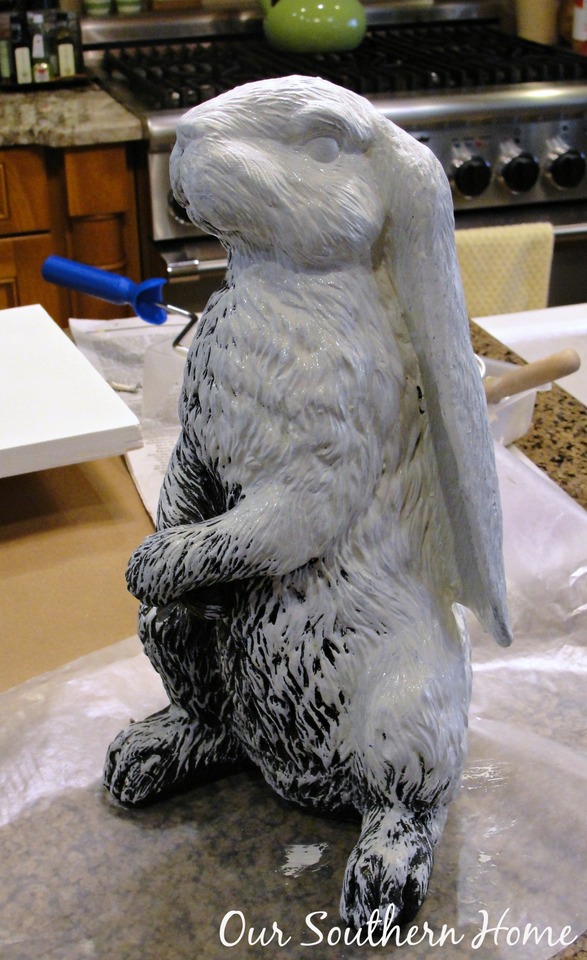 Bunny Makeover with Chalk Paint - Our Southern Home