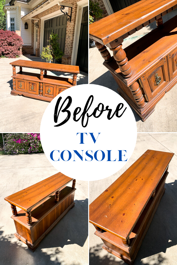 TV Console Makeover - Our Southern Home