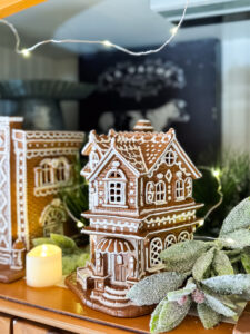 DIY Gingerbread Village from Thrifted Christmas Houses