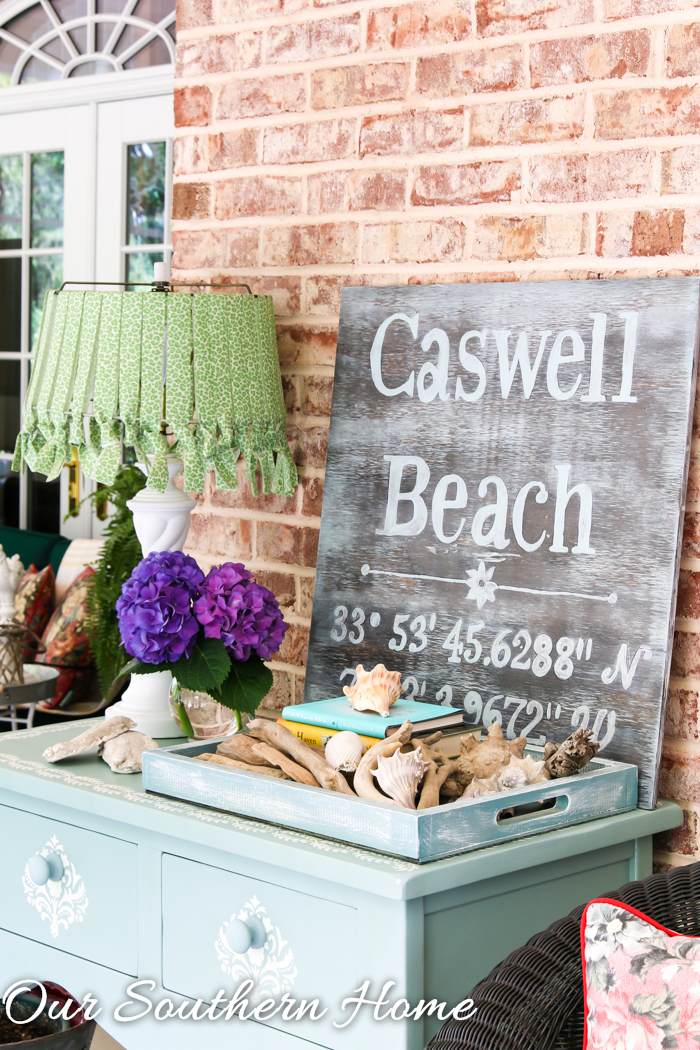 DIY Lat long sign by our southern home #DIYsign-0701 - Our Southern Home