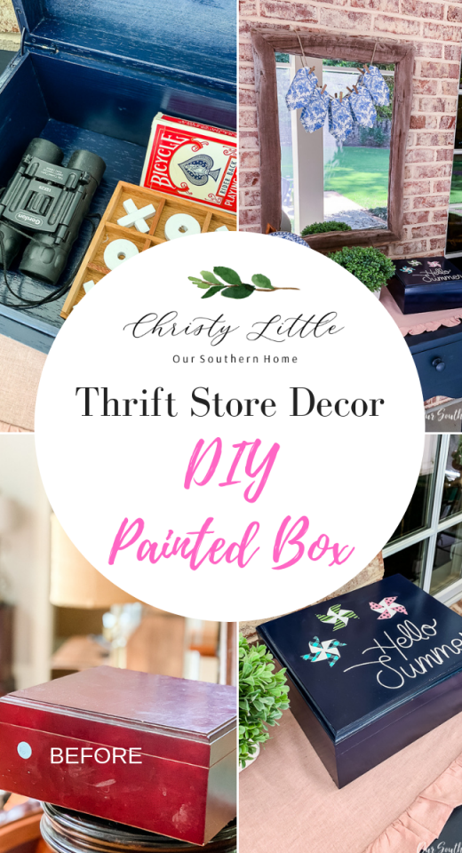 DIY Decorative Painted Box - Our Southern Home