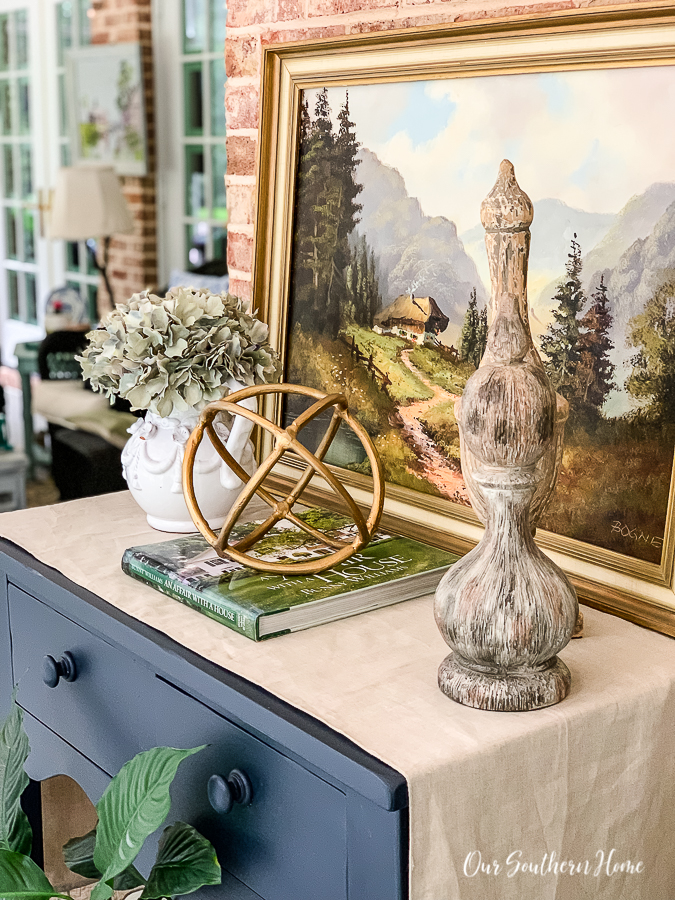 Decorating with Books - Our Southern Home