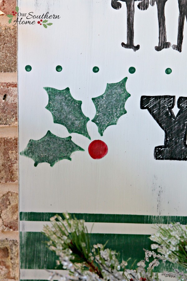 Vintage Look Christmas Sign - Our Southern Home
