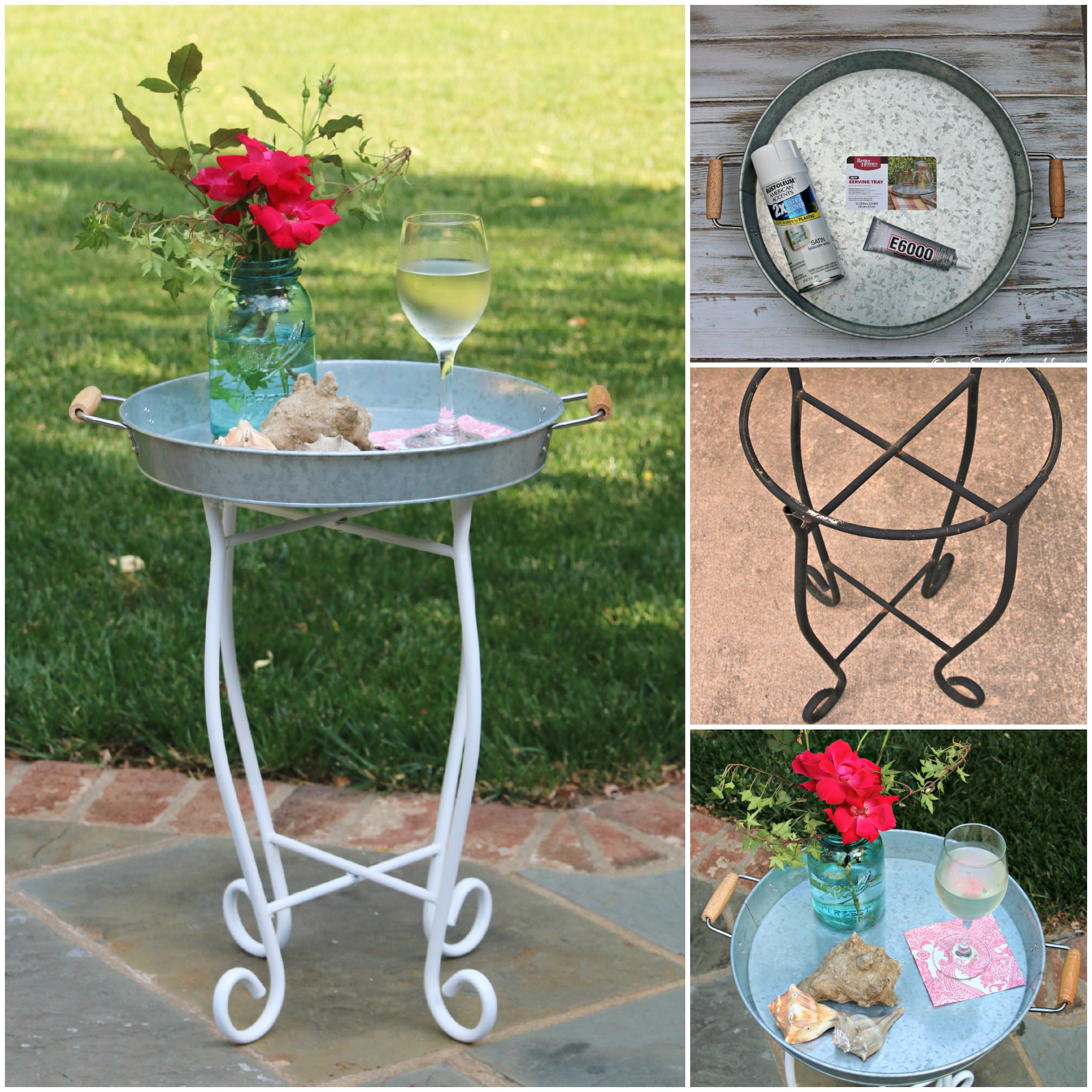 Outdoor Upcycled Table - Our Southern Home
