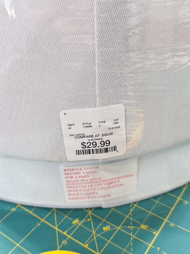 DIY Pleated Lamp Shade for a Thrift Store Lamp