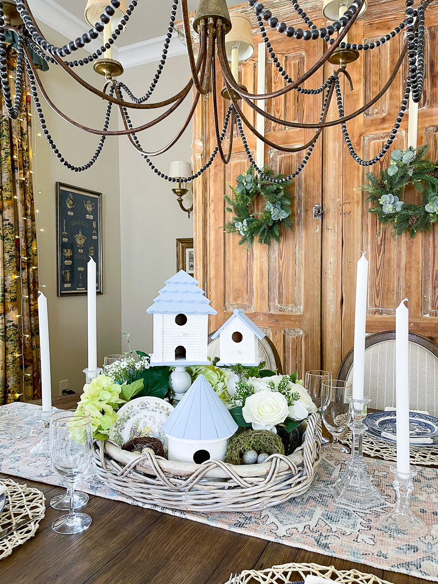 Birdhouse Tablescape - Our Southern Home