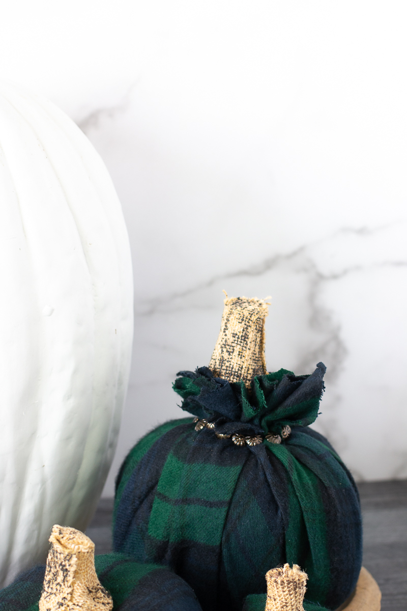 No-Sew DIY Flannel Pumpkins - Our Southern Home