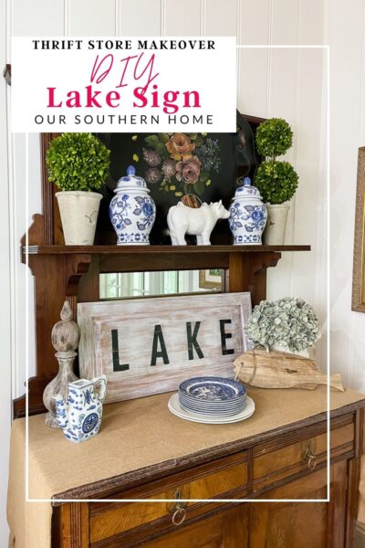 DIY Lake Sign - Our Southern Home