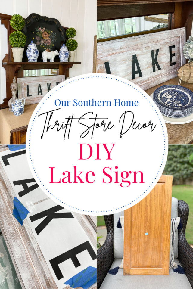 DIY Lake Sign - Our Southern Home