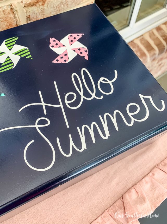 DIY Decorative Painted Box - Our Southern Home