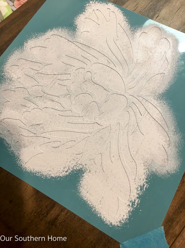 Essential Oils Stenciled Box - Our Southern Home