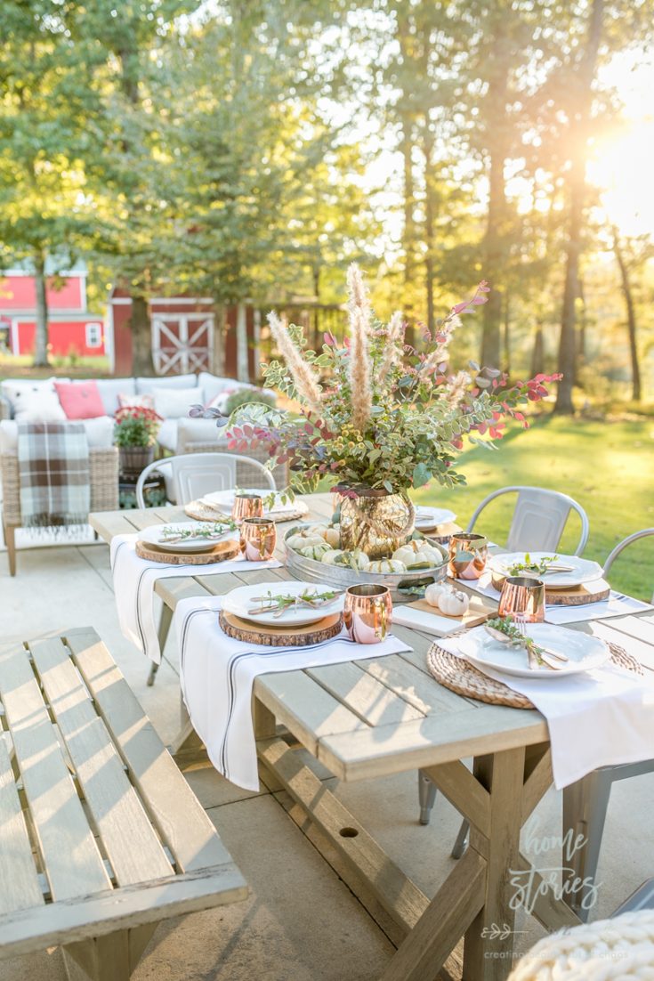 Fall Dining on the Porch - Our Southern Home