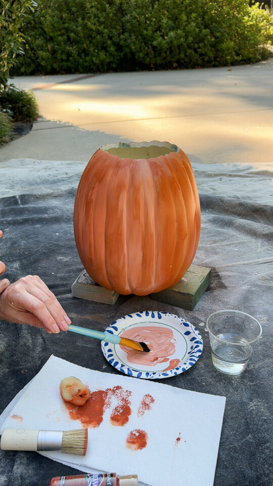 How to Make an Easy DIY Faux Pumpkin Arrangement