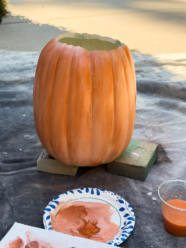 How to Make an Easy DIY Faux Pumpkin Arrangement