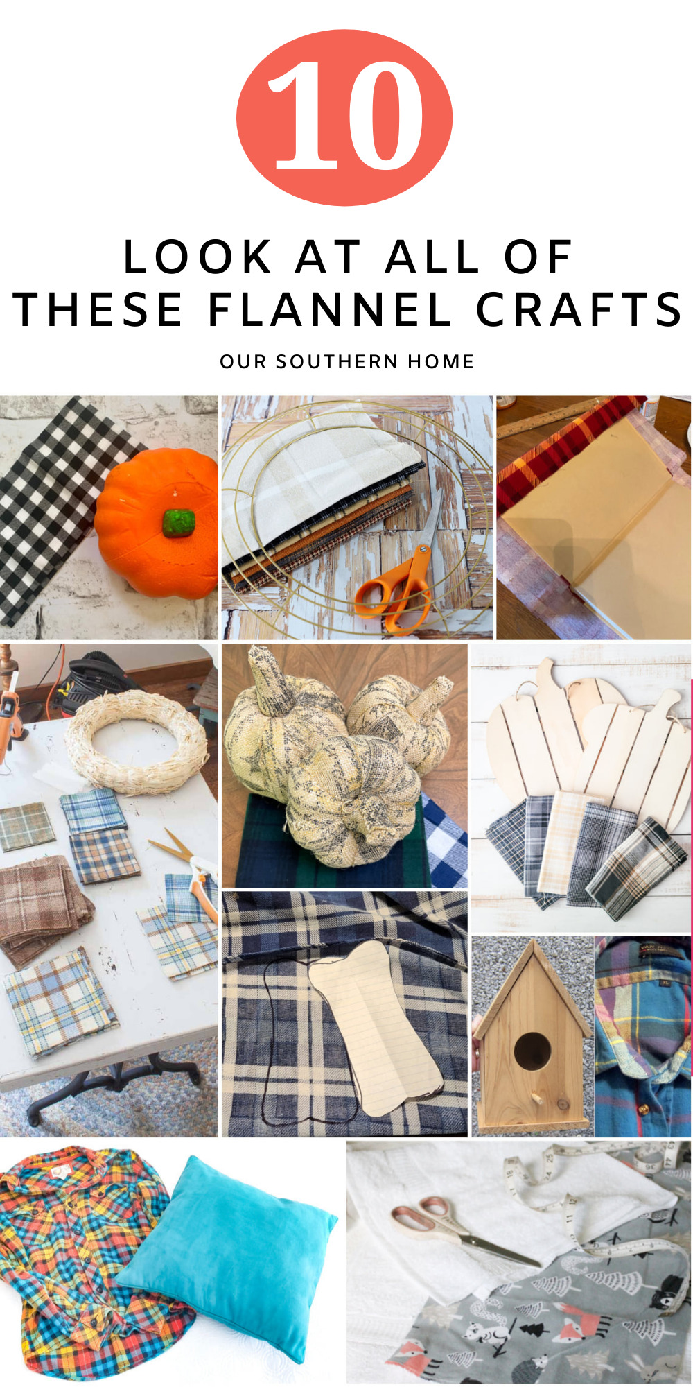 No-Sew DIY Flannel Pumpkins - Our Southern Home