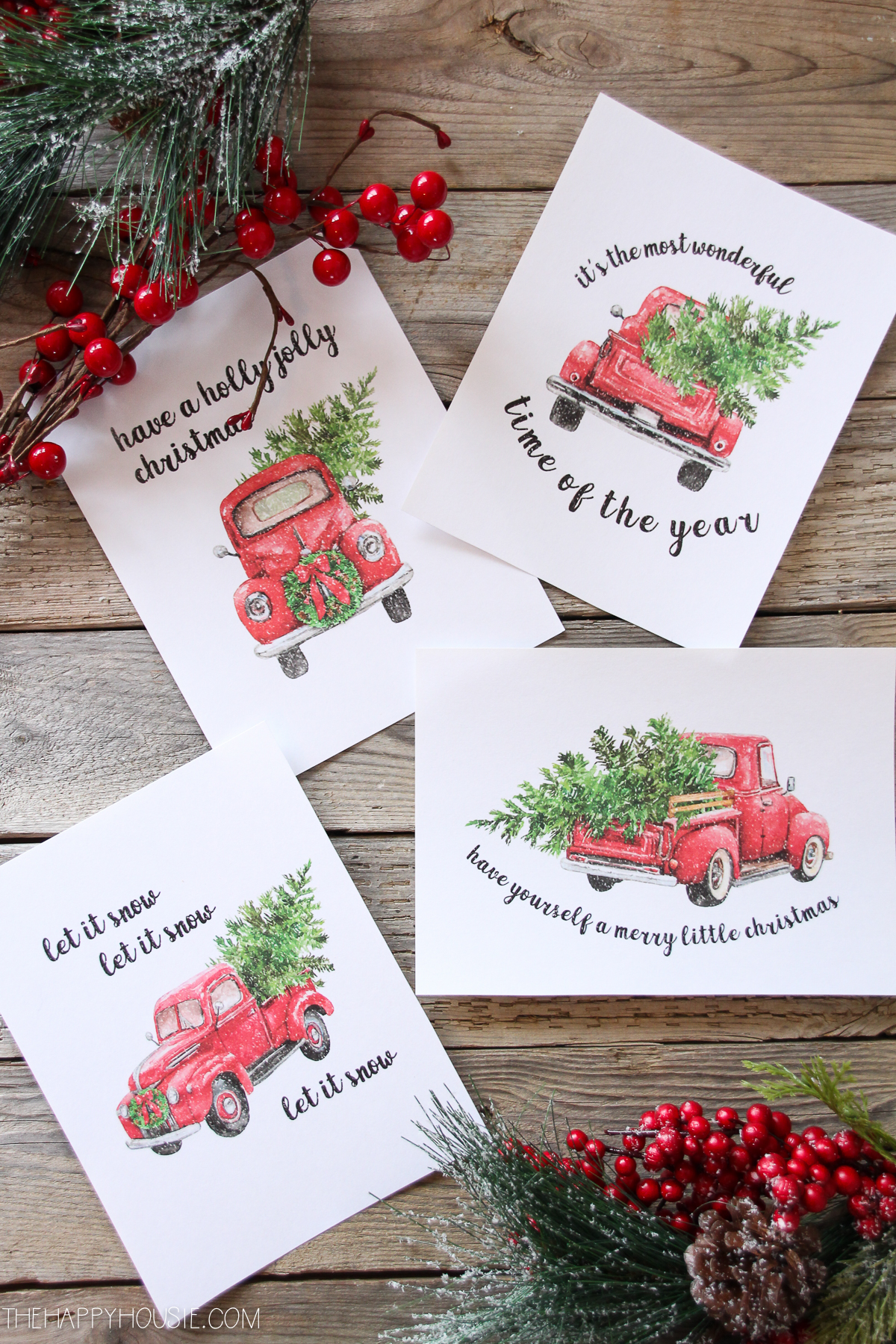 free-vintage-Christmas-truck-printables-at-the-happy-housie-3 - Our ...