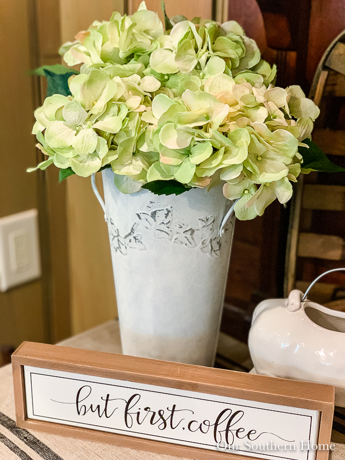 Galvanized Metal Vase Makeover - Our Southern Home