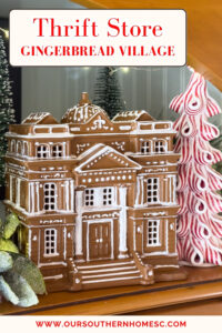 DIY Gingerbread Village from Thrifted Christmas Houses
