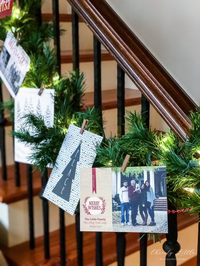 Creative Christmas Card Displays - Our Southern Home