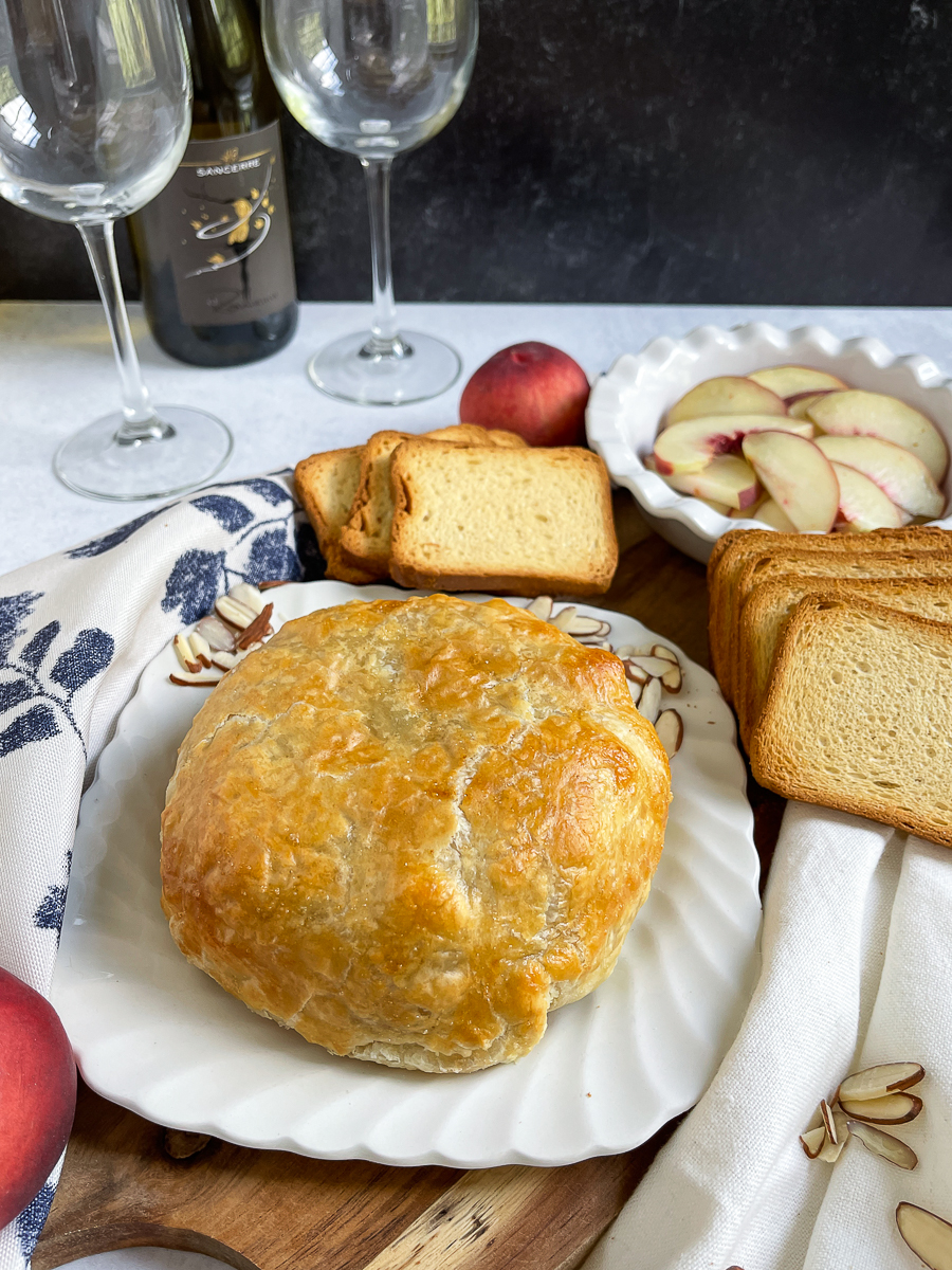 Peach Brie en Croûte - Our Southern Home