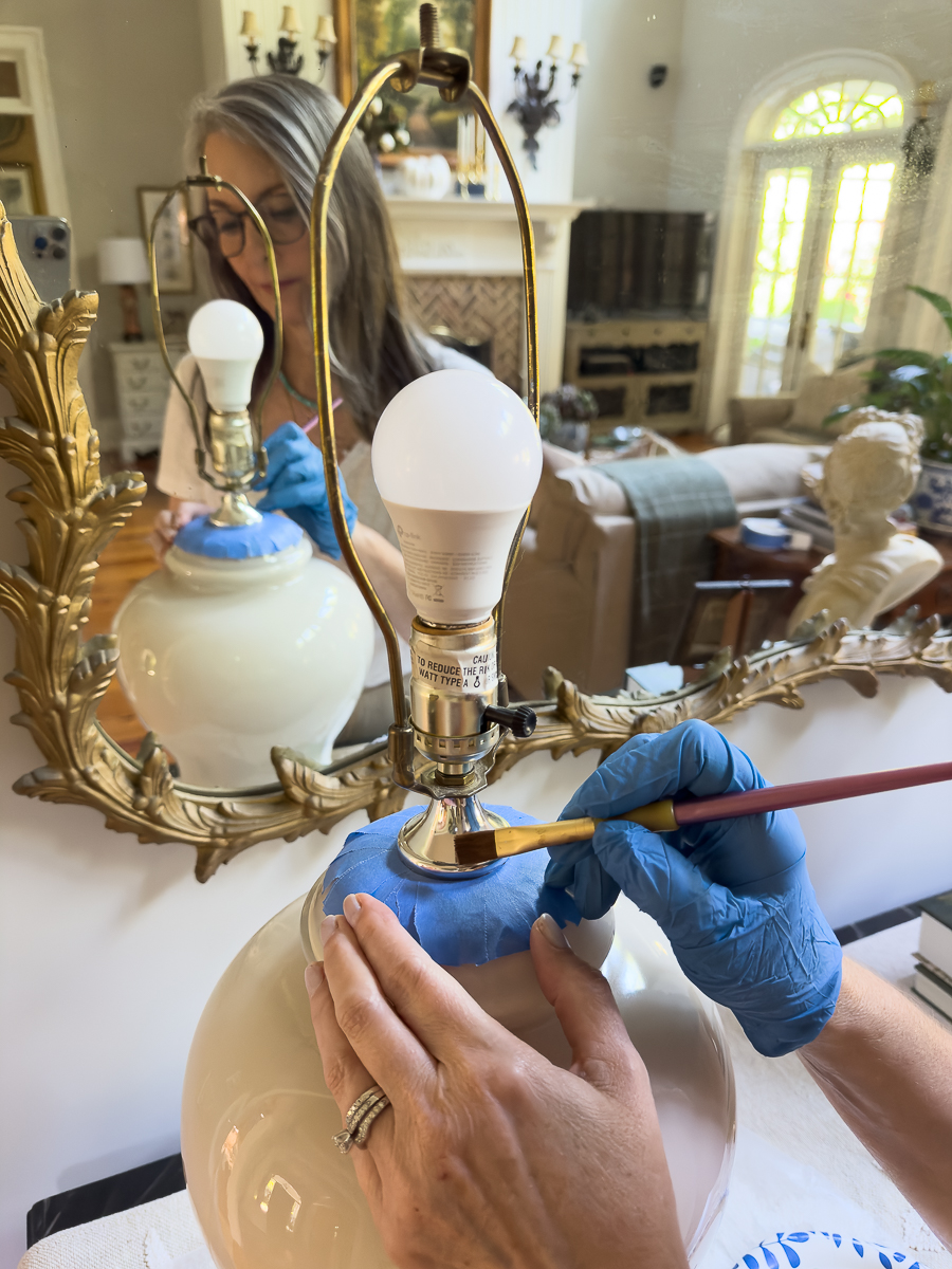 How to Use Rub 'n Buff to Update a Thrift Store Lamp