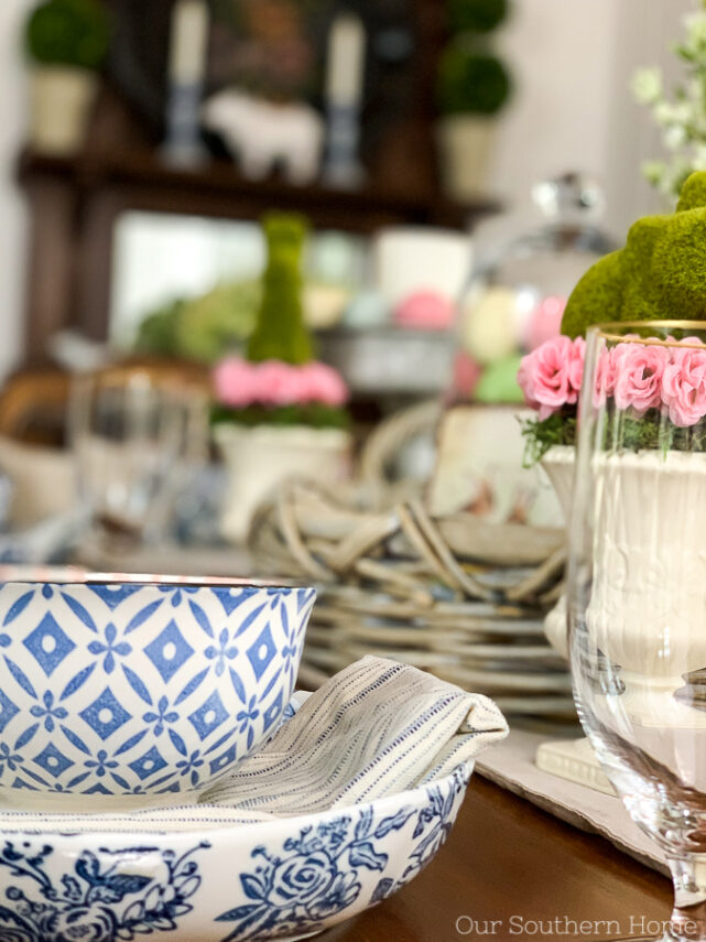 Casual Spring Tablescape - Our Southern Home