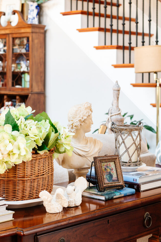 Cottage Style Table Vignette - Our Southern Home