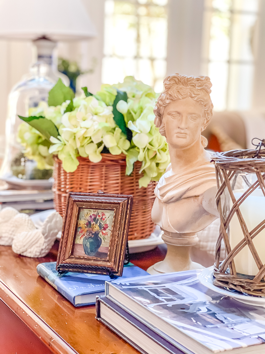 Cottage Style Table Vignette - Our Southern Home