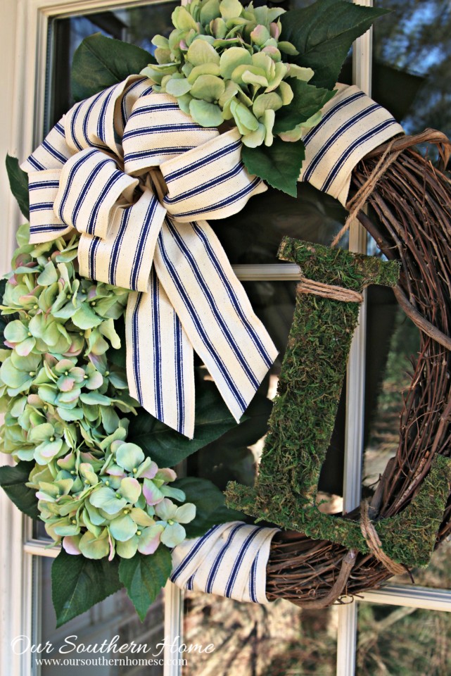Hydrangea Spring Wreath - Our Southern Home