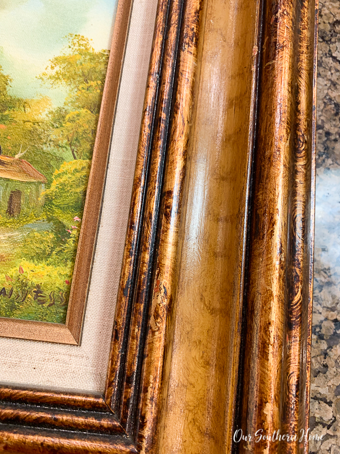 Picture Frame Makeover - Our Southern Home