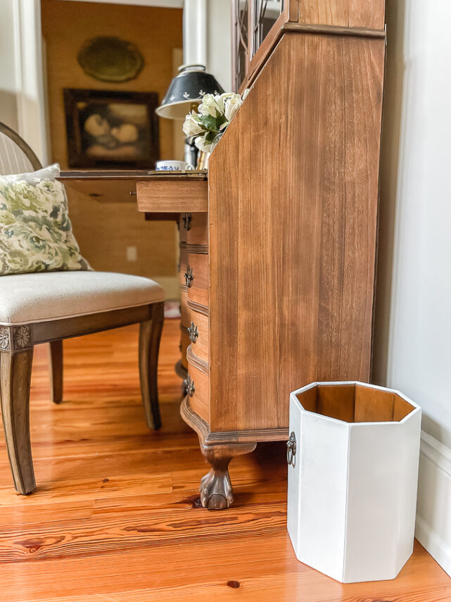 Thrift Store Trash Can Makeover - Our Southern Home