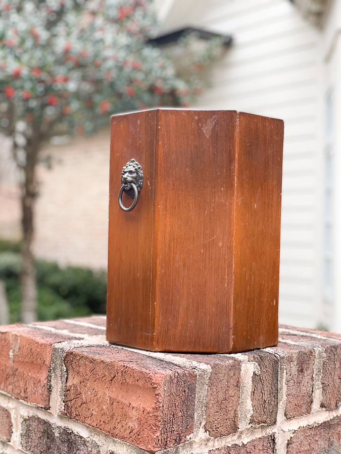 Thrift Store Trash Can Makeover - Our Southern Home