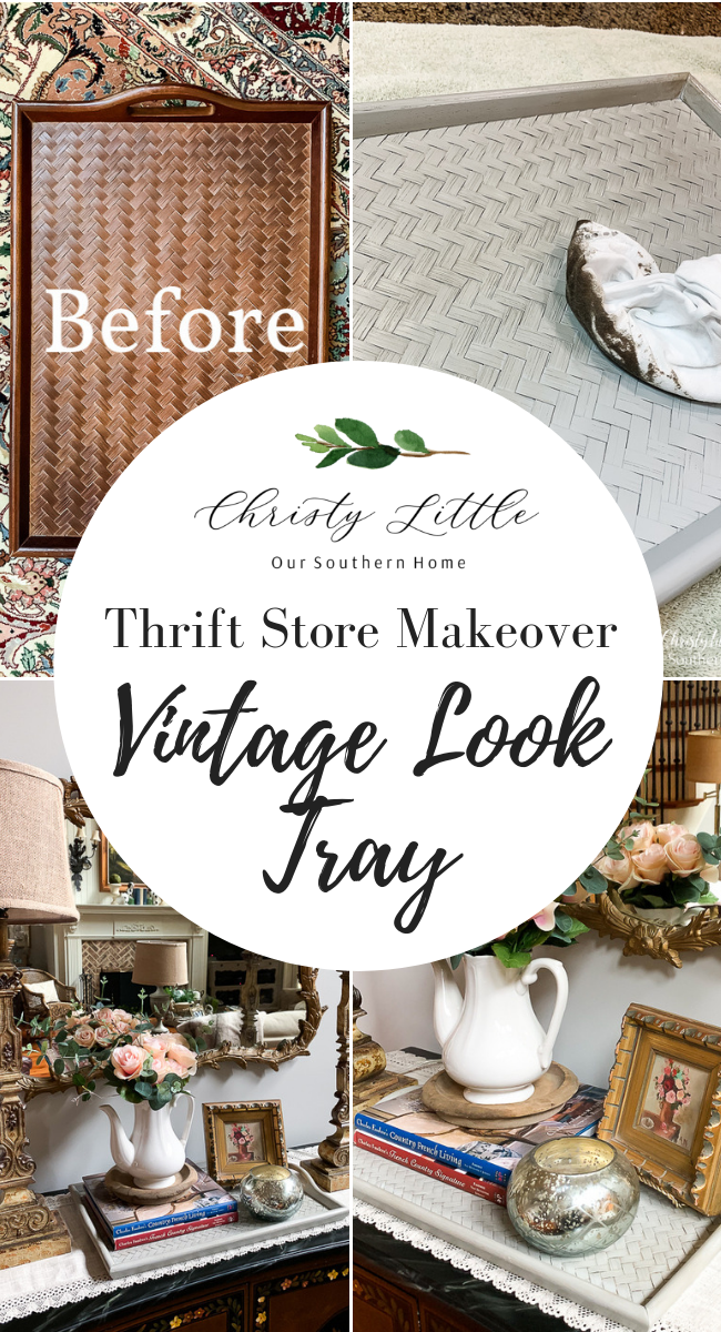 Vintage Look Tray Makeover - Our Southern Home
