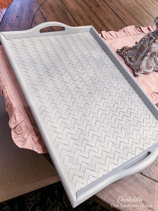 Vintage Look Tray Makeover - Our Southern Home