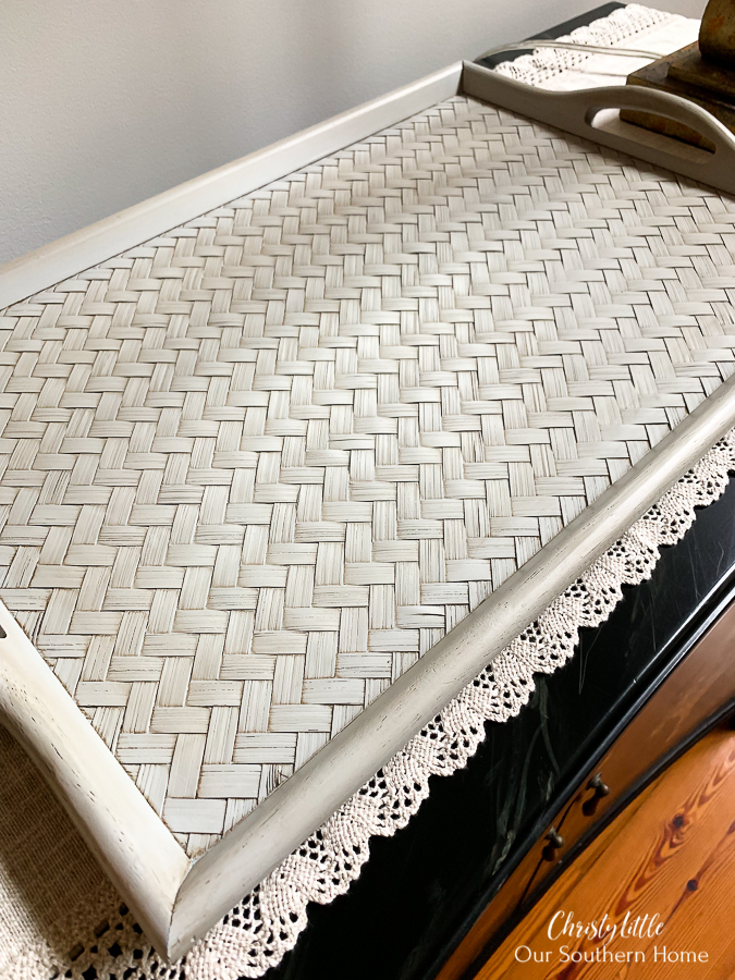 Vintage Look Tray Makeover - Our Southern Home