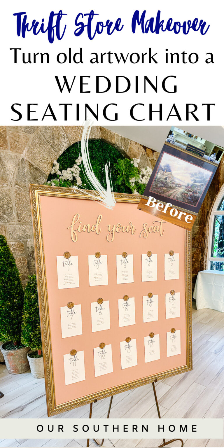 How to Create a Framed Wedding Seating Chart